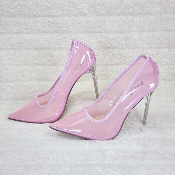 Pazzle | Shoes | Pvc Jelly Translucent High Heel Pointy Toe Stiletto ...
